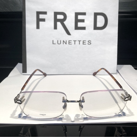 Fred | Accessories | New Fred Paris Shiny Silver Tortoise Eyeglasses ...